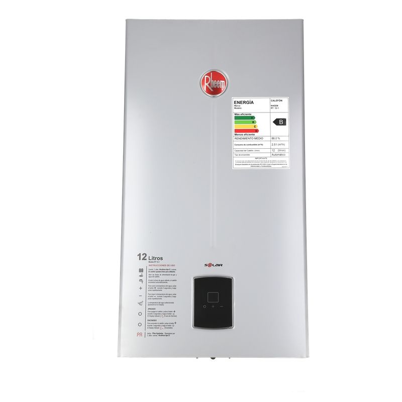 RHEEM Calefont Rheem 12Lts. Gas Natural - T. Natural | falabella.com