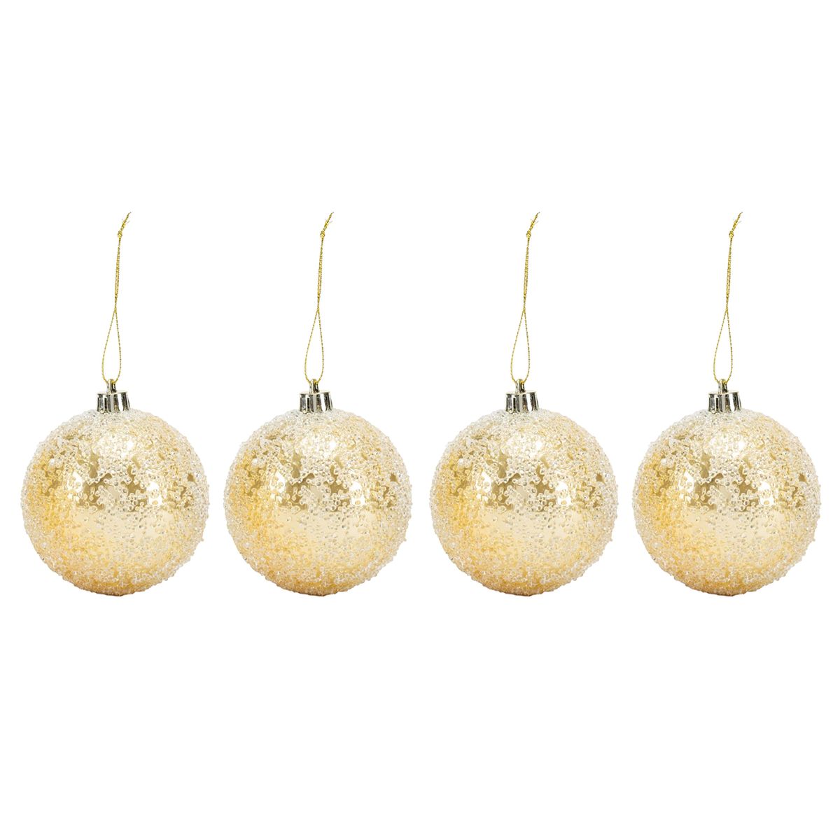 MICA Pack 4 Bolas Gold 9 Cm Mica | falabella.com
