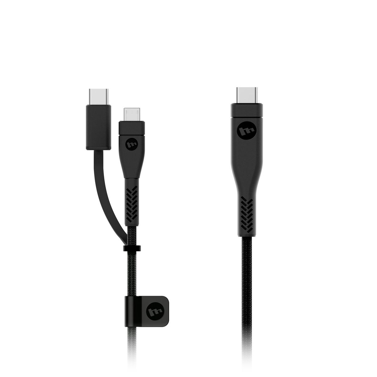 MOPHIE Cable dual USB-C/ Micro USB a USB-C 2 Mt Mophie negro ...