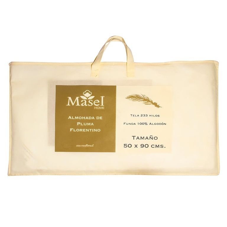 MASEL Almohada Pluma 50X90 Florentino- MASEL. | falabella.com