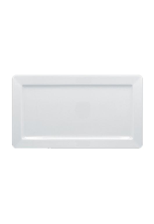 SET DE 6 PLATO RECTANGULAR PORCELANA BLANCO 24CM ACCES RAK RAK ...