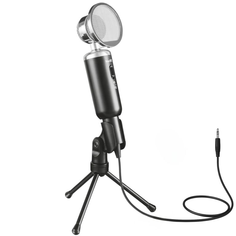 Microfono de Escritorio Trust Madell Jack 3.5mm con Filtro POP ...
