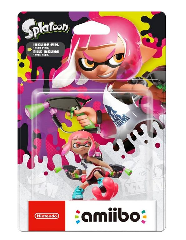 NINTENDO Figura Amiibo Inkling Girl Neon Pink - Colección Splatoon ...