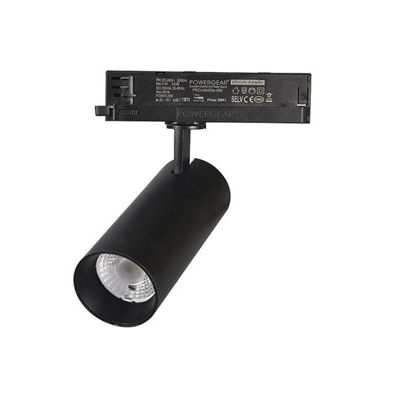HB LEDS Foco Decorativo Riel 40º Trifásico Track Light 30W Negro ...