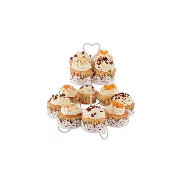 GENERICO Porta Cupcakes Porta Cupcake Torre Porta Cupcake 12piezas ...