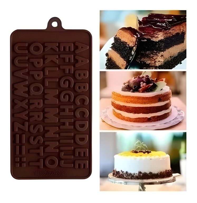 Moldes Chocolate Moldes De Silicona Molde Doble Abecedario. | Sodimac ...