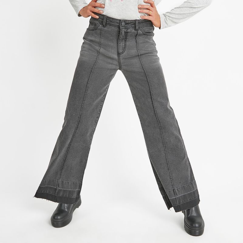 CURVI Jeans Wide Leg Negro Mujer Curvi | falabella.com