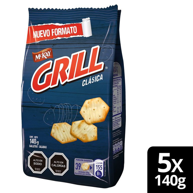 NESTLE Galleta Grill® Clásica 140g X5 Unidades | falabella.com