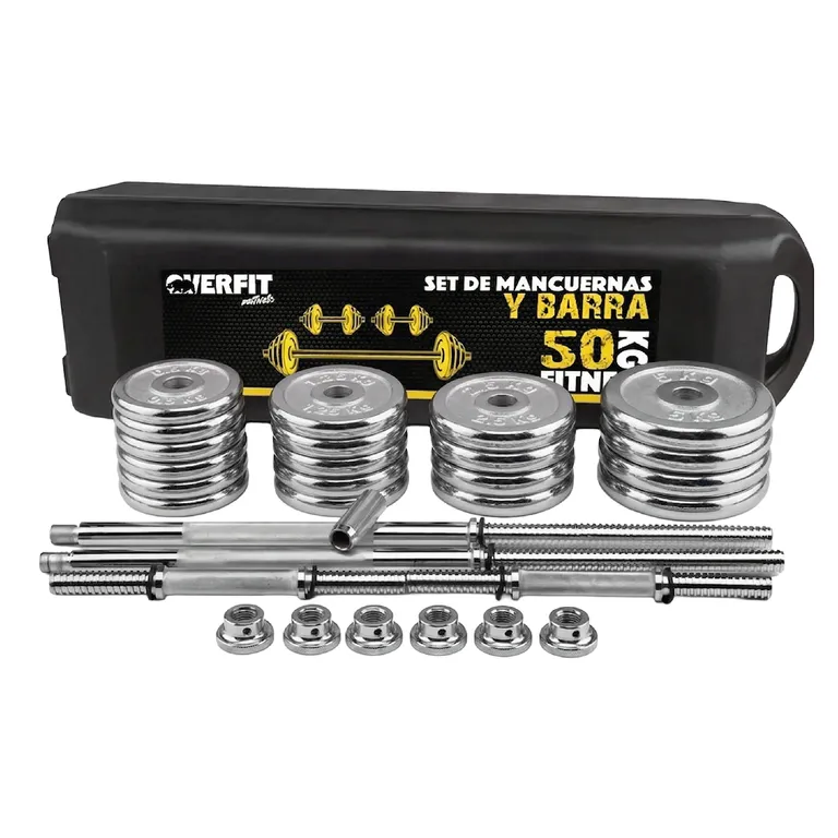 Set Mancuernas 50kg Fitness Pesas Peso Regulable | Sodimac Chile