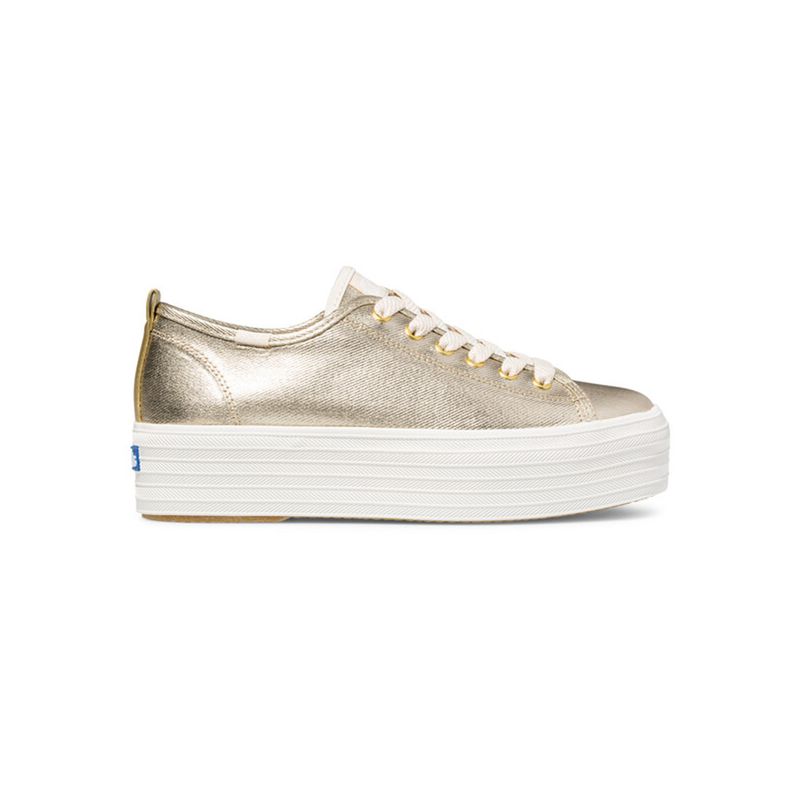 KEDS Zapatilla Dorado Mujer Triple Up KEDS | falabella.com