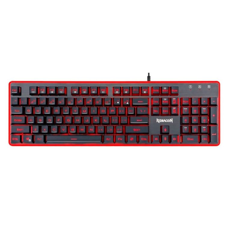 REDRAGON Teclado Gamer Membrana Redragon Dyaus QWERTY Anti-Ghosting ...
