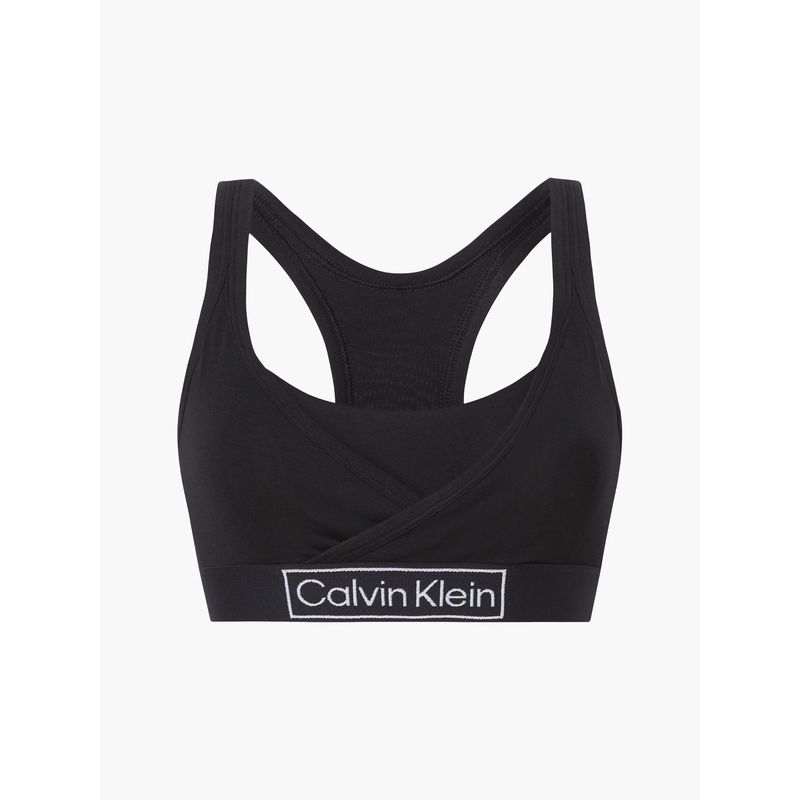 CALVIN KLEIN Bralette de Lactancia Reimagine Heritage Negro Calvin ...