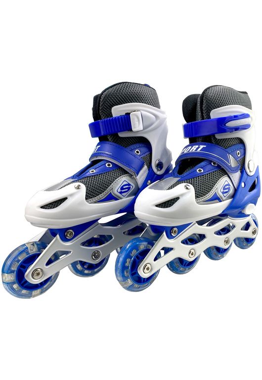 GENERICO Patines Roller en Linea Niños Azules Talla S | falabella.com