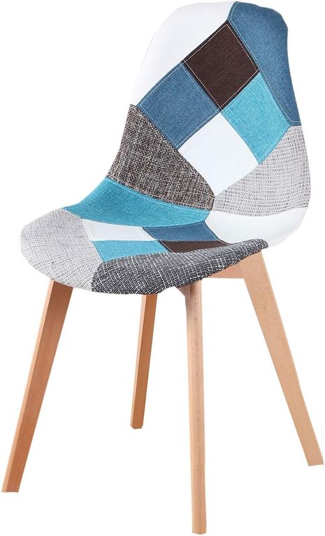 Silla Eames Patchwork Azul | Sodimac Chile