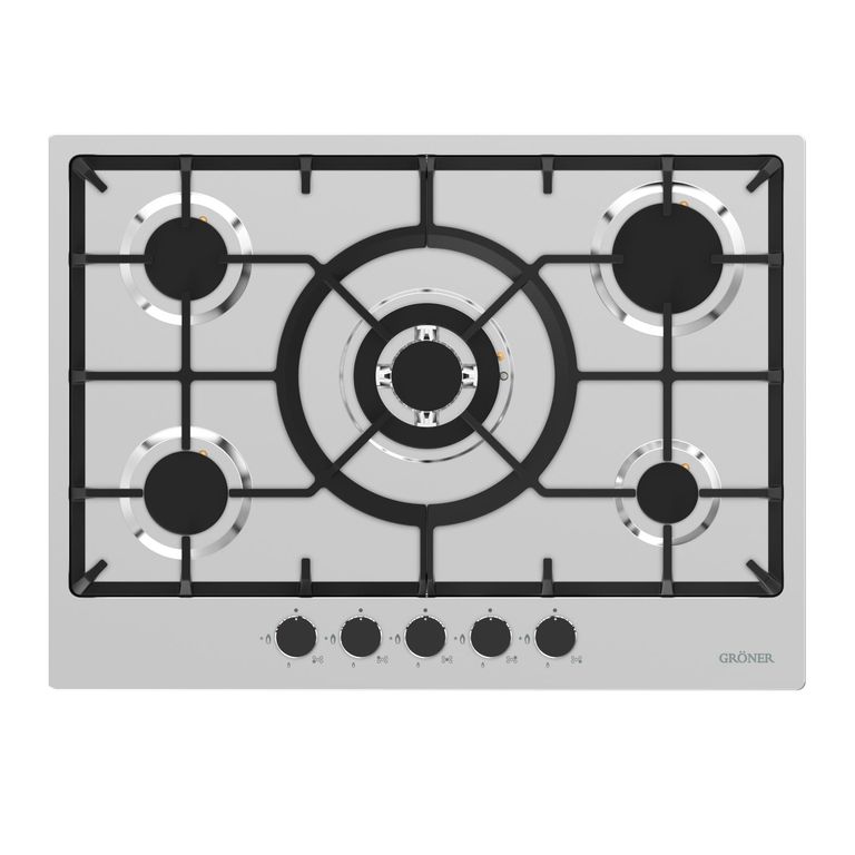 GRONER Encimera A Gas Inox 5Q | falabella.com