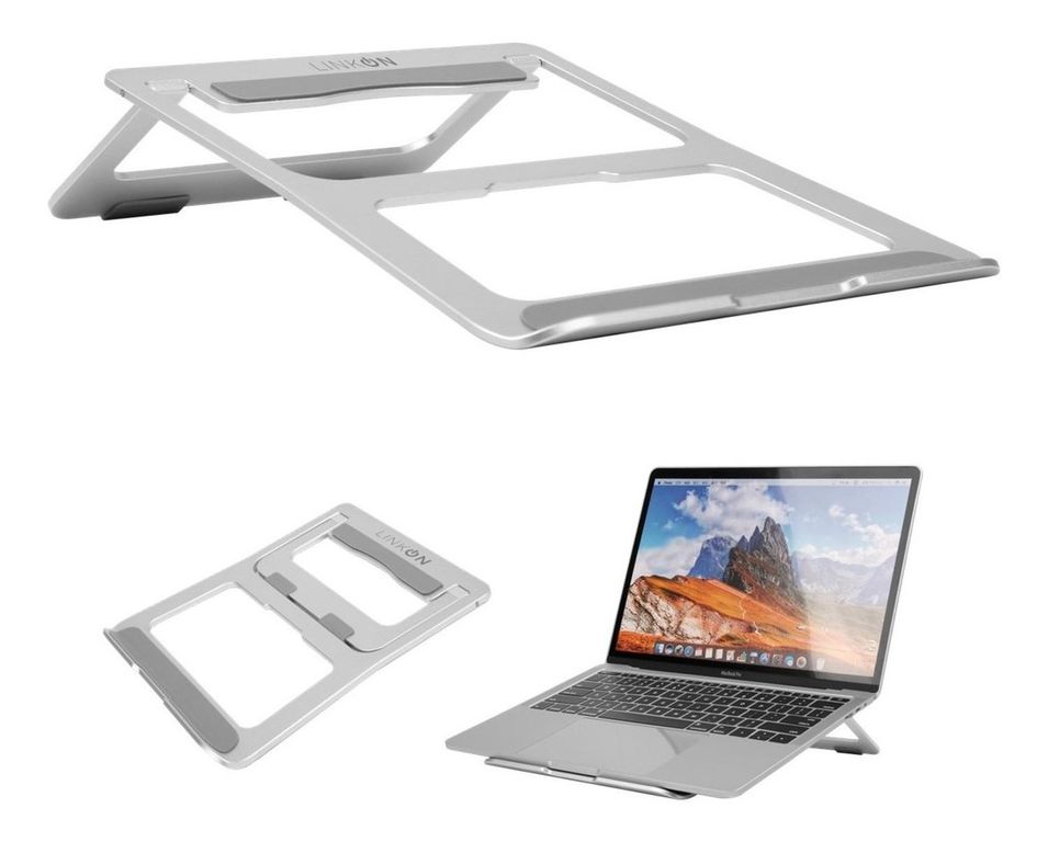 LINKON Soporte Base Alzador Aluminio Para Macbook Notebook 10 A 17 ...