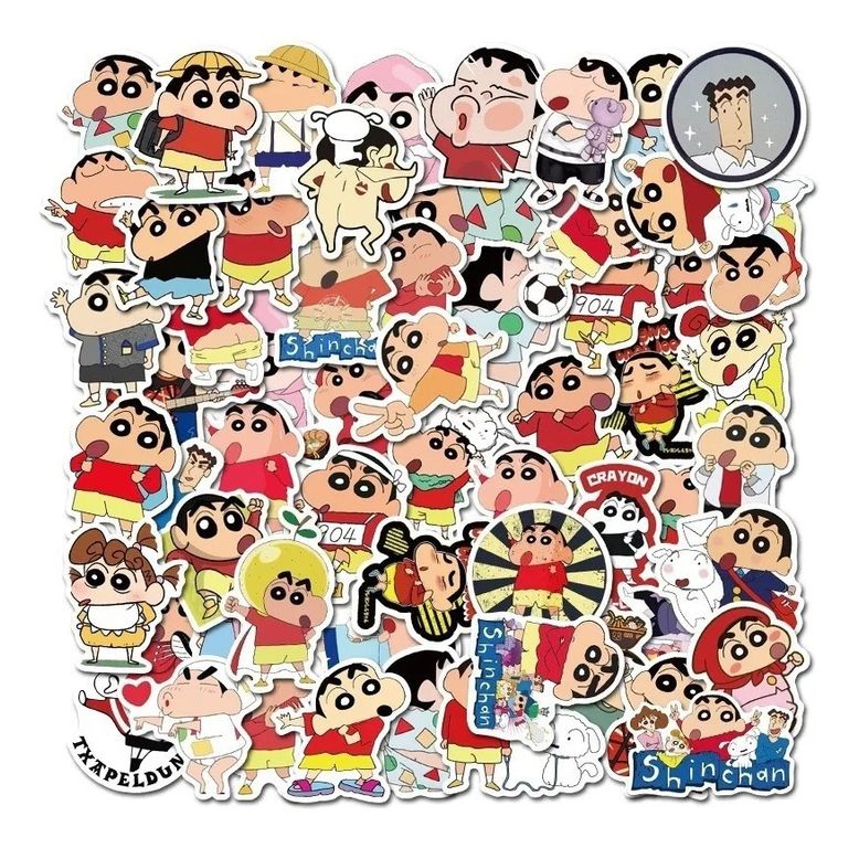GARSIL 50 Stickers De Shin-chan - Etiquetas Autoadhesivas | falabella.com
