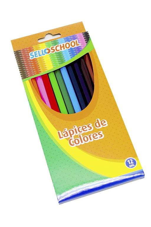 GENERICO Caja de lápices de 12 colores largos | falabella.com