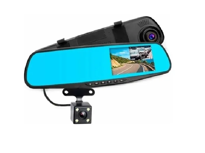 GENERICO Espejo Retrovisor Auto Con Cámara Frontal y Reversa HD ...