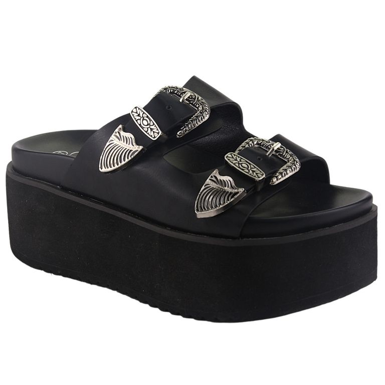CHALADA Sandalia Mujer Negro Plataforma Chalada Viru-25 | falabella.com