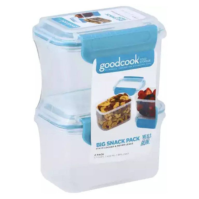 Set 2 contenedores tapa clip goodcook | Sodimac Chile