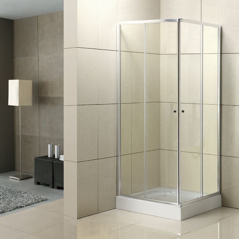 DUSCHY CABINA DE DUCHA CUADRADA 90X90 CM ESPESOR VIDRIO 4MM | Falabella ...