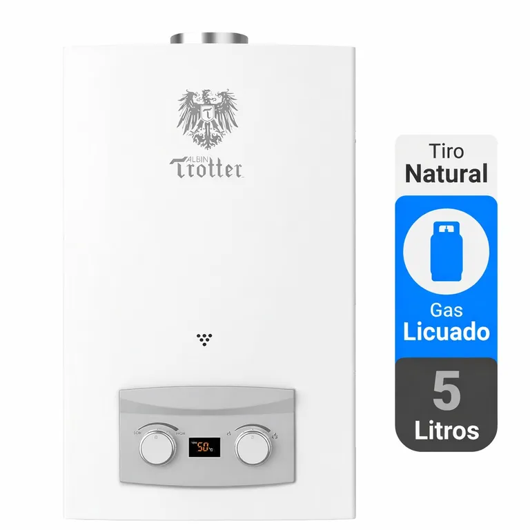 Calefont Tiro Natural 5 litros Gas Licuado | Sodimac Chile