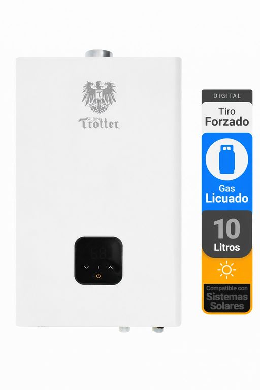 Calefont Tiro Forzado, Digital, 10 litros, Gas Licuado | Sodimac Chile