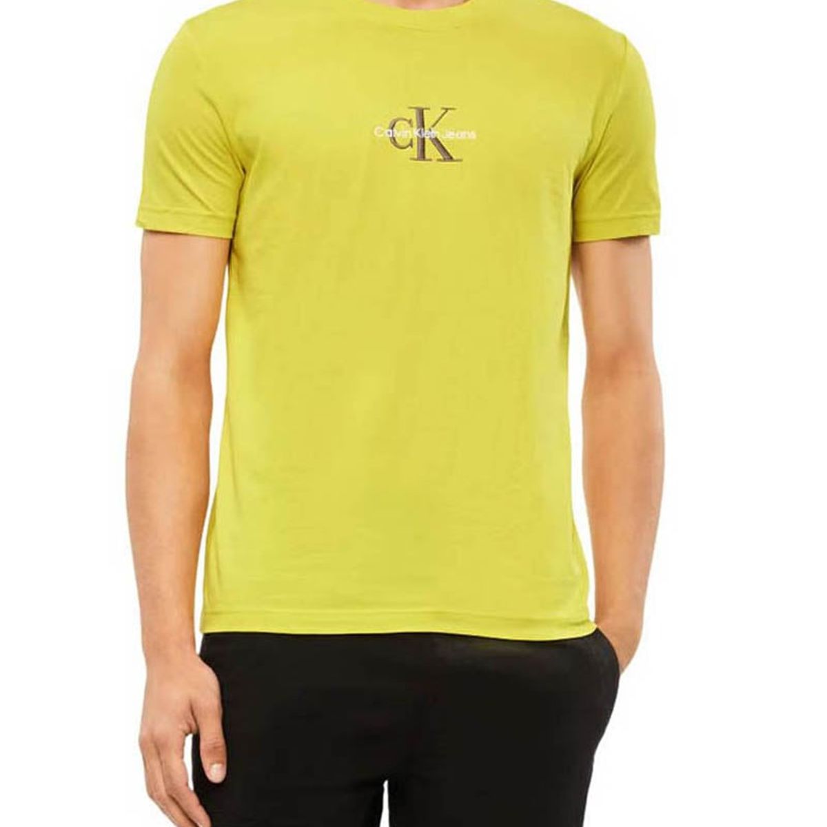 Polera Monogram Logo Amarillo Calvin Klein CALVIN KLEIN | Linio Chile