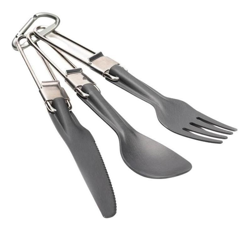 ANDESGEAR Set Cubiertos Camping Gris ANDESGEAR | Falabella Chile