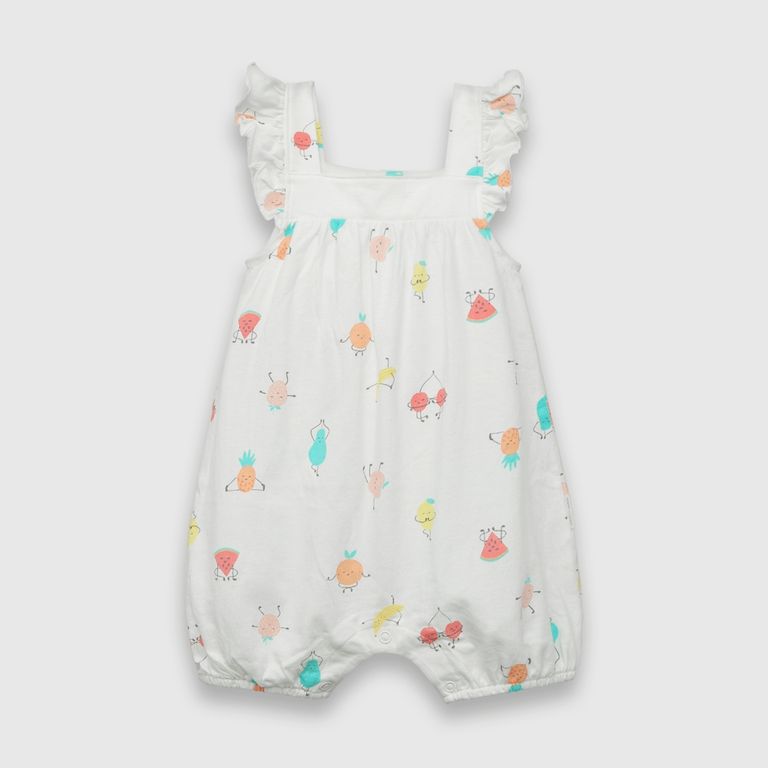 COLLOKY Osito de bebe niña frutas yoga blanco (0 a 9 meses) | falabella.com
