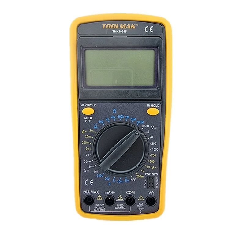 Multitester Multimetro Digital Pantalla Lcd Tmk19915 | Sodimac - Falabella