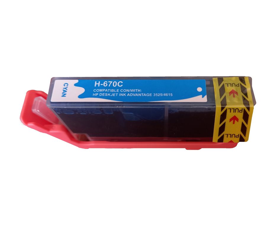 Tinta compatible con HP 670 XL Cyan para 550 Copias HP670 C | Sodimac ...
