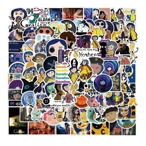 50 Stickers de Coraline - Etiquetas Autoadhesivas | Sodimac Chile