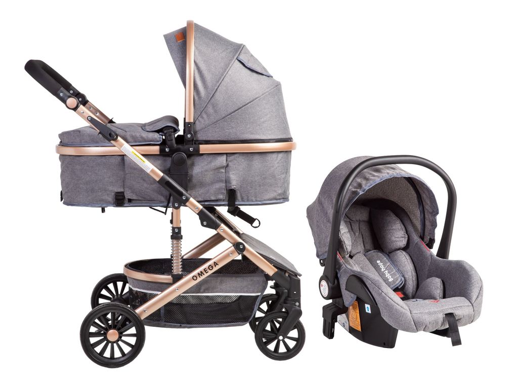 VOYAGE Coche Travel System Omega Grey | falabella.com