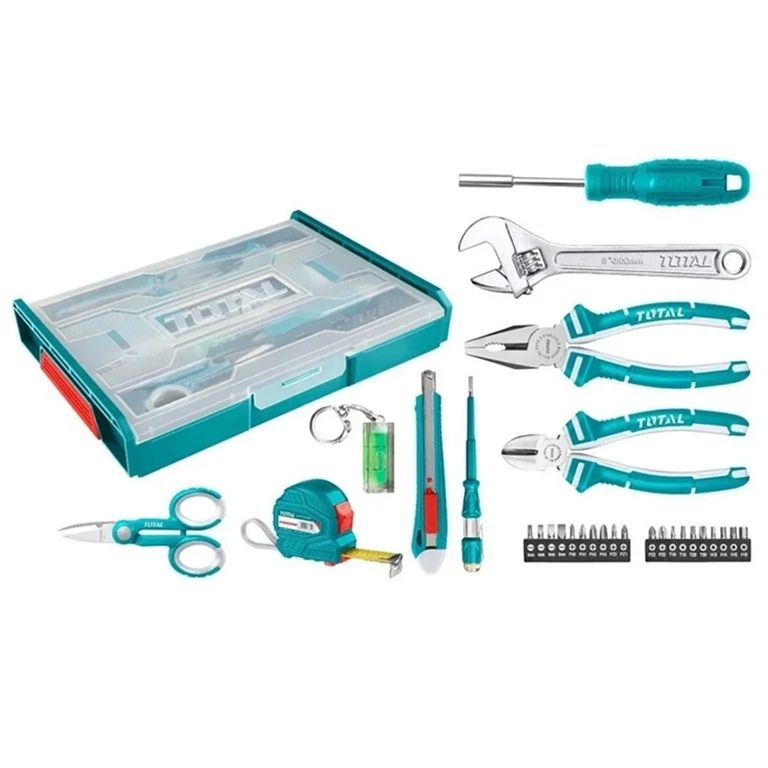 TOTAL TOOLS Kit Juego Herramientas Manuales 9 Piezas En Estuche ...