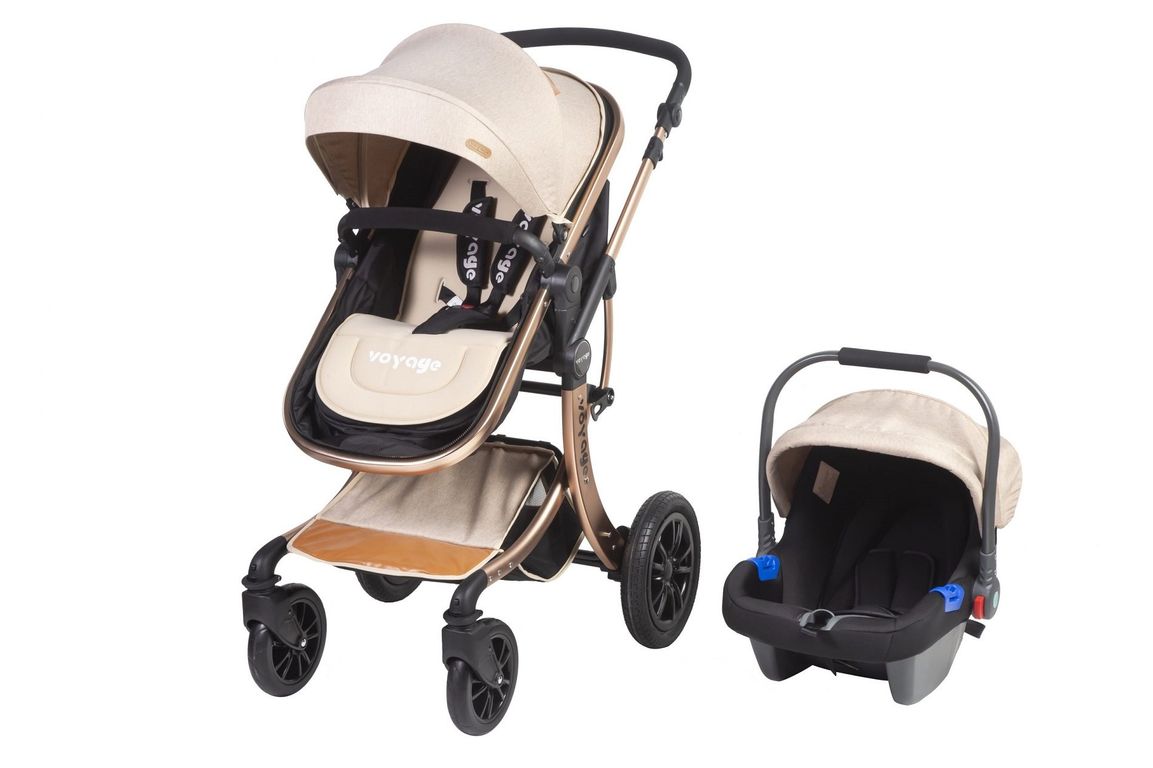 VOYAGE Coche Travel System Genova Brown. | Falabella Chile