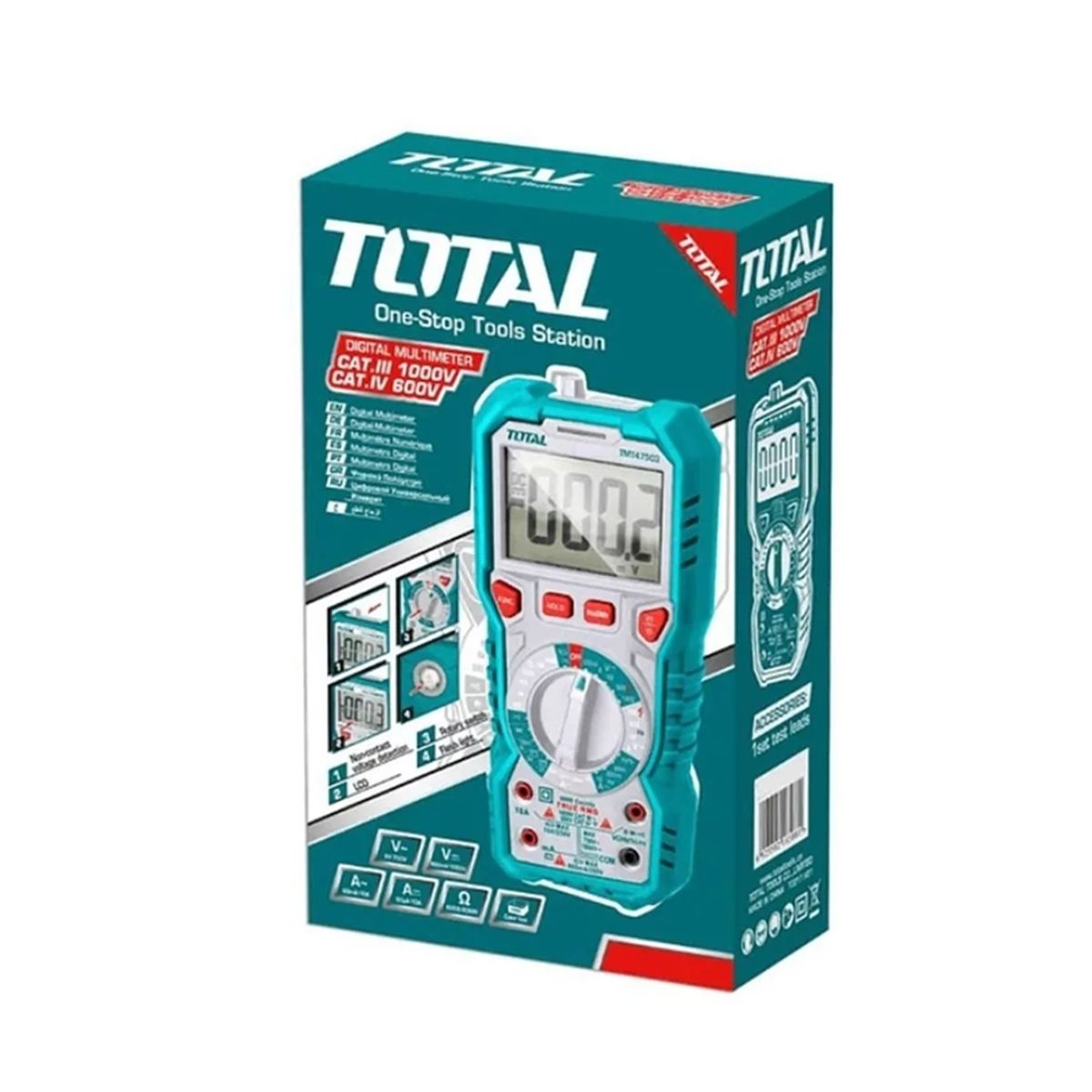 TOTAL TOOLS Multimetro Multitester Digital Total Tmt47503 | Falabella Chile