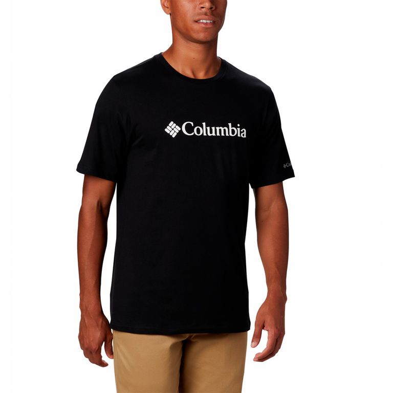 COLUMBIA Polera Manga Corta Hombre Csc Basic Logo Negro COLUMBIA ...