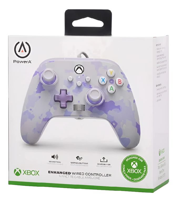 POWERA Control Powera Enhanced Wired Purple Camo - Xbox S/x | falabella.com