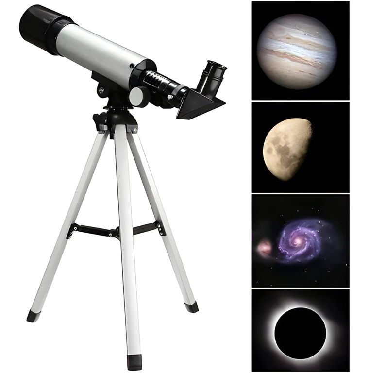 ACTUAL Telescopio Astronómico Monocular Con Trípode Zoom 90x ...