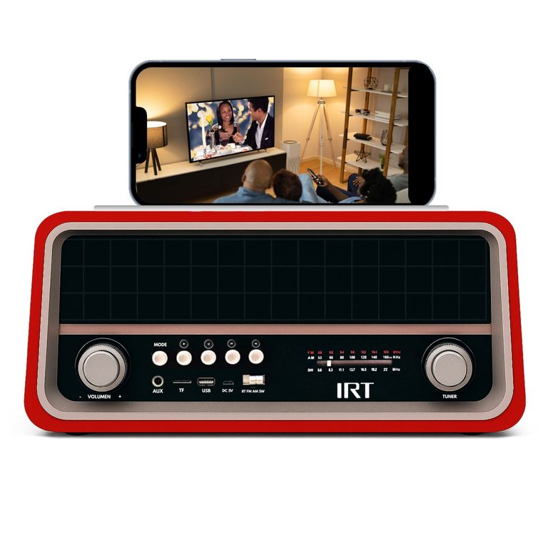 Radio Retro Vintage IRT Bluetooth /AM /FM Recargable RETRO06 | Sodimac ...