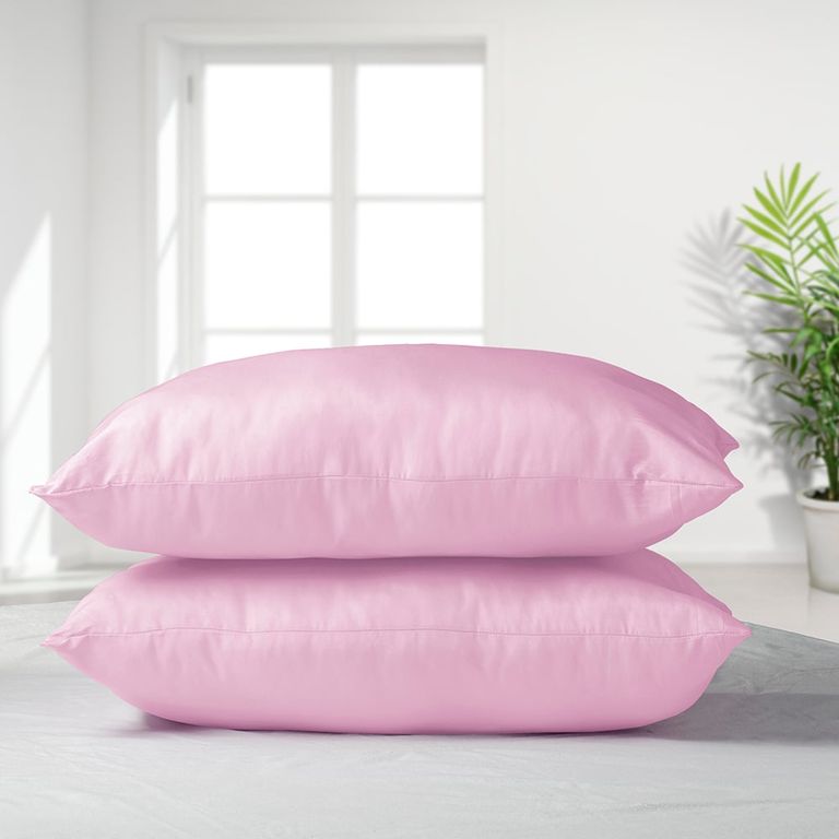 MASEL Set 2 almohadas 50x70premium eco color rosa | falabella.com