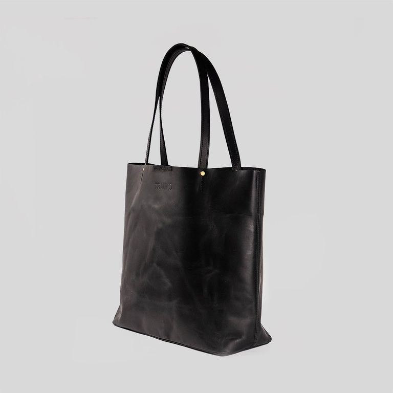 TRAUKO Cartera Mujer Cuero Negro Trauko Pompeia | falabella.com