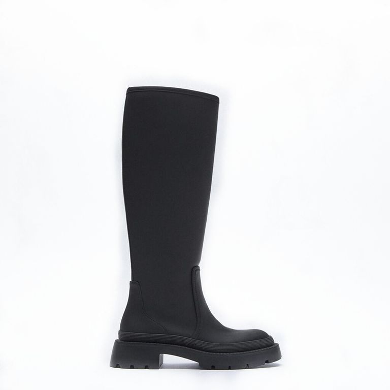 VATYERTY BOTAS Martin de cabeza redonda botas de tubo alto botas largas ...