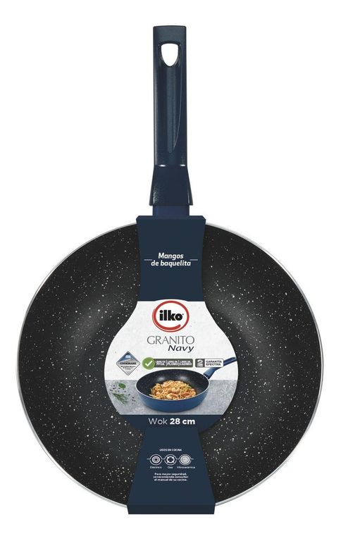 ILKO Wok 28cm Granito Navy Ilko | falabella.com
