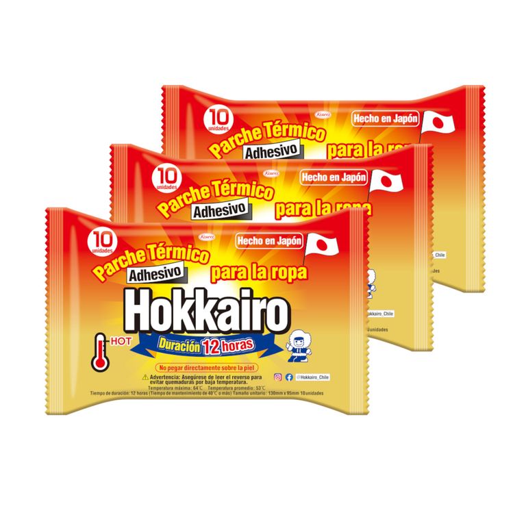 HOKKAIRO Pack Promocional Hokkairo - 3 Packs (30un.) Parche Térmico ...