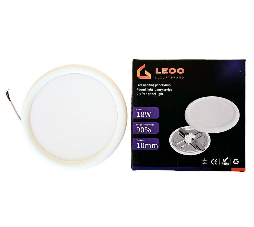 GENERICO Foco Led Panel plano 18w Embutido Luz Fría Alta Potencia ...