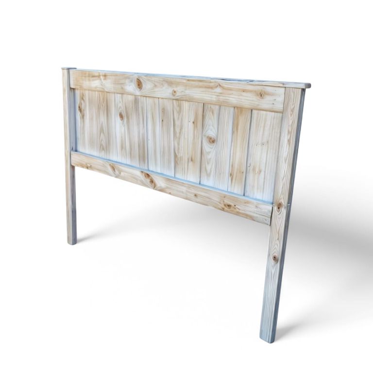 RESPALDO CAMA COLOR BLANCO ALBAYALDE, RUSTICO 2 PLAZAS | Sodimac Chile