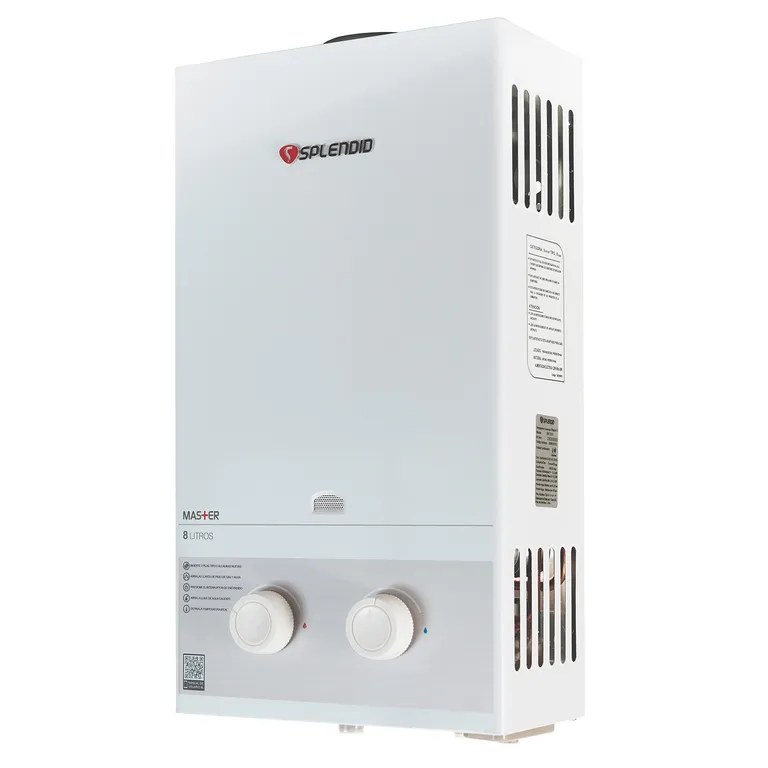 Calefont 8 litros Gas licuado Tiro natural Splendid | Sodimac Chile